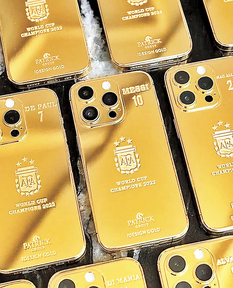 美斯豪送阿根廷團隊黃金iPhone - 香港文匯報