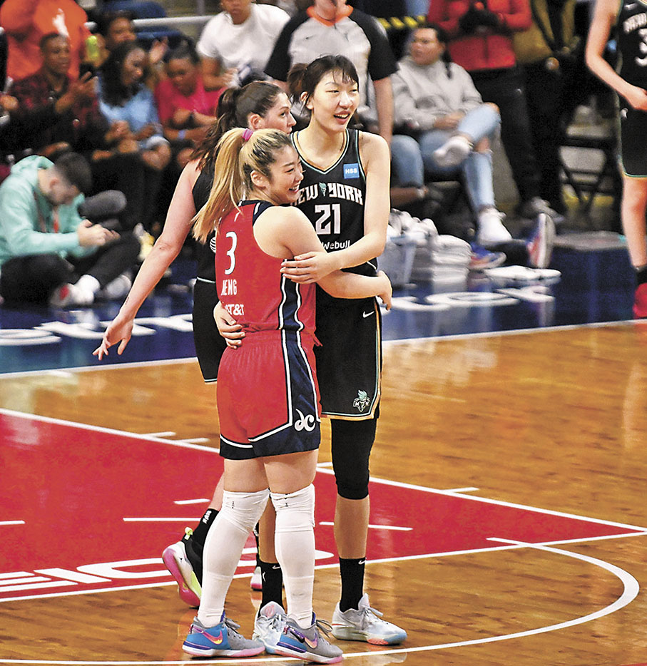 長話短說：韓旭 李夢演WNBA中國打吡 - 香港文匯報